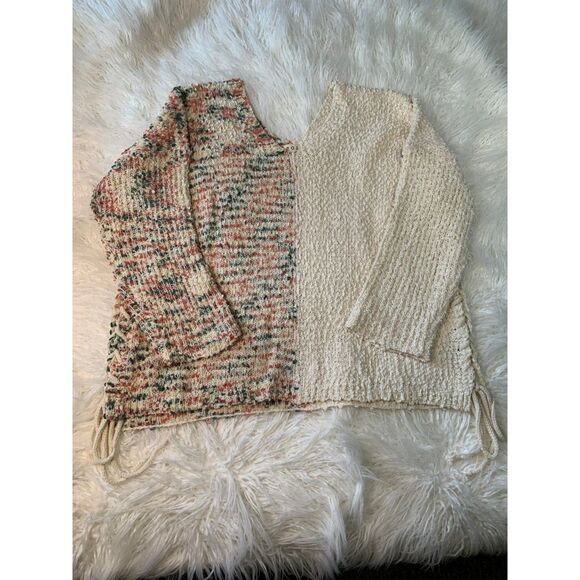 POL | Sweaters | Womens Pol Oversized Neutrals Ivory Chunky Vneck ...